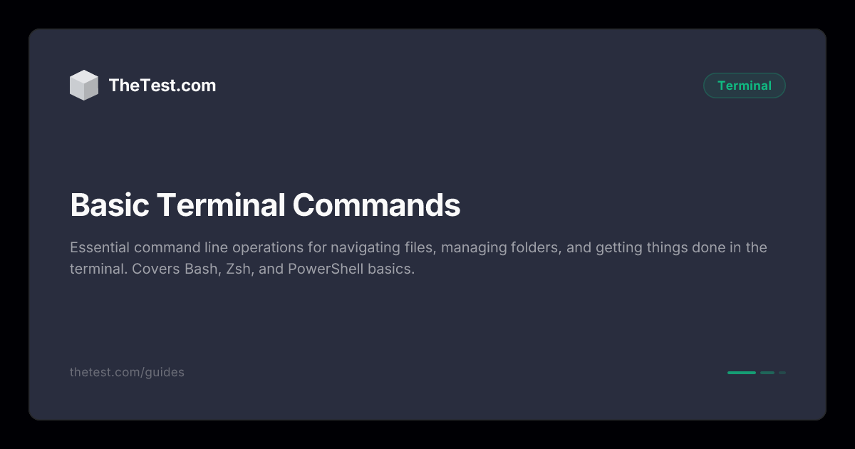 Basic Terminal Commands - TheTest