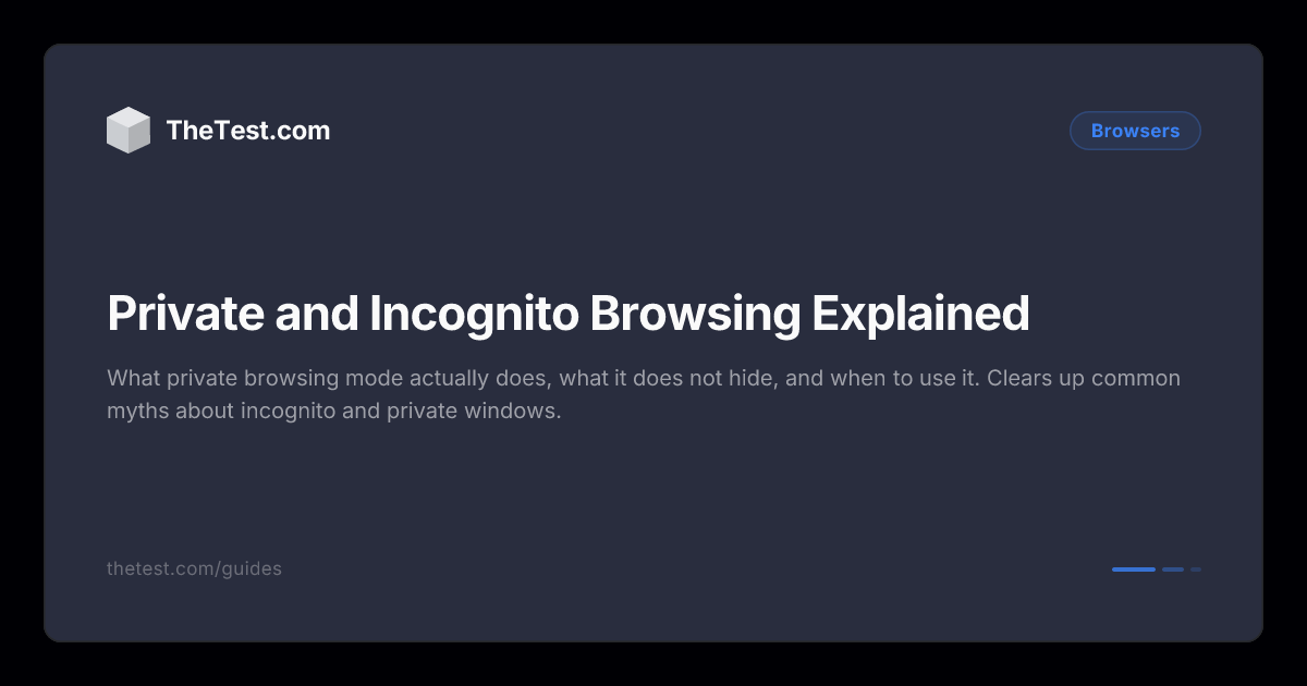 Private and Incognito Browsing Explained - TheTest